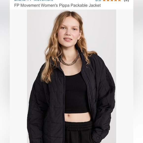 Free People | Jackets & Coats | Free People Movement Black Pippa Jacket Callout Bottom Back Of ...